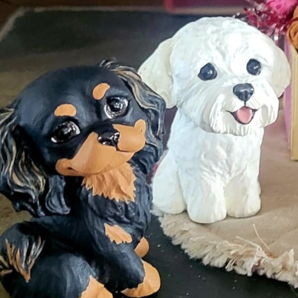 Mini Maltese Resin Hand Sculpted and Cast Collectible - Etsy