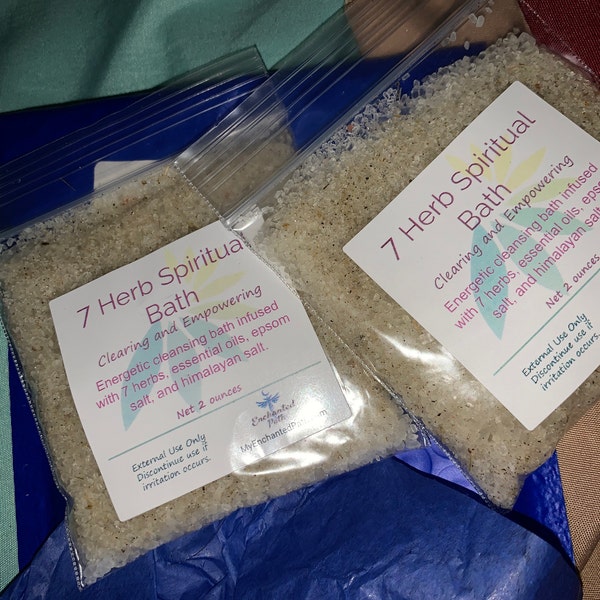 Uncrossing and Hexbreaking Ritual, 7 Herb Salt Bath - Etsy