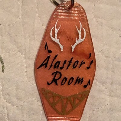 Hazbin Hotel alastor's Room Keychain Alastor Radio Demon Room Key - Etsy