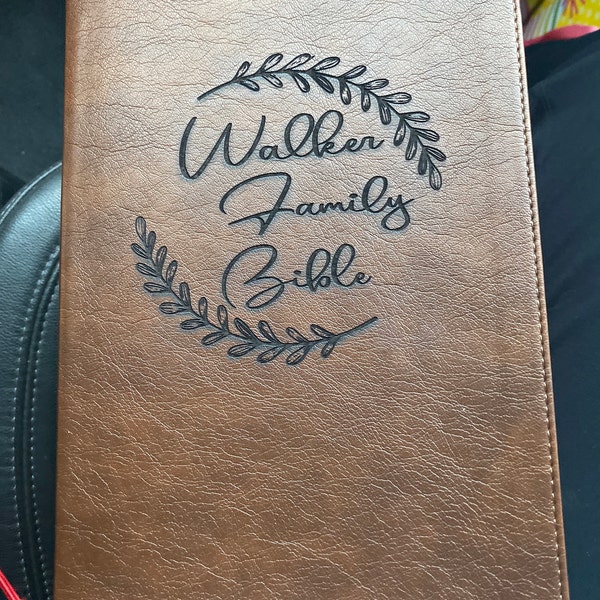 Engraved Bible | Personalized Bible | Custom Laser Engraved Bible | NLT ...