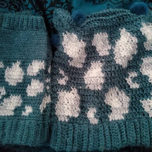 Cow Beanie // 3 Sizes // Crochet Pattern, Cow Print, Moo, Crochet ...