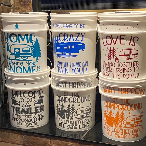 Camping Bucket, Camping Bucket Svg, Camping Bucket Bundle, LED Bucket ...