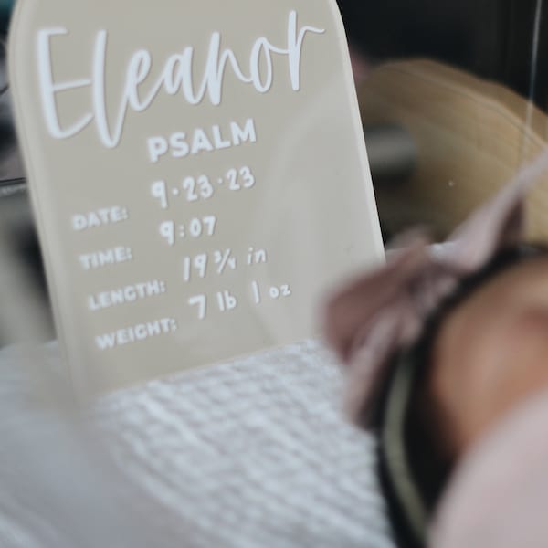 Baby Stats Sign - Custom Baby Sign - Stats Sign - Baby Photo Props ...