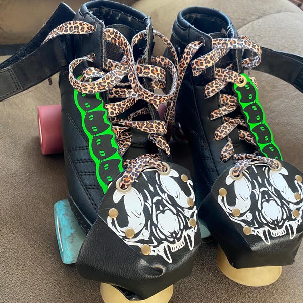 Goth Skull Roller Skate Wings | Skate Accessories | Roller Derby - Etsy
