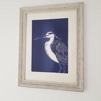 Linoldruck Fuchs und Schwäne original Druckgrafik - Etsy.de