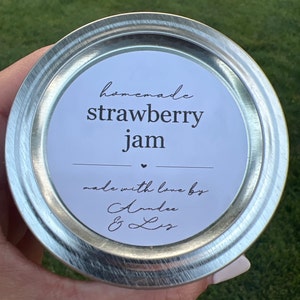 Jam Canning Label Template Printable Mason Jar Homemade Food Gift ...