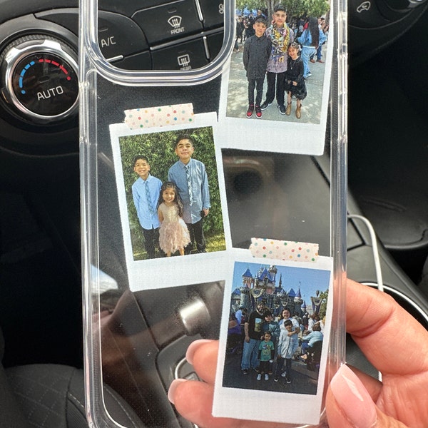 Custom Pictures Clear Phone Case for iPhone 17 16e 15 14 13 12 Mini SE ...