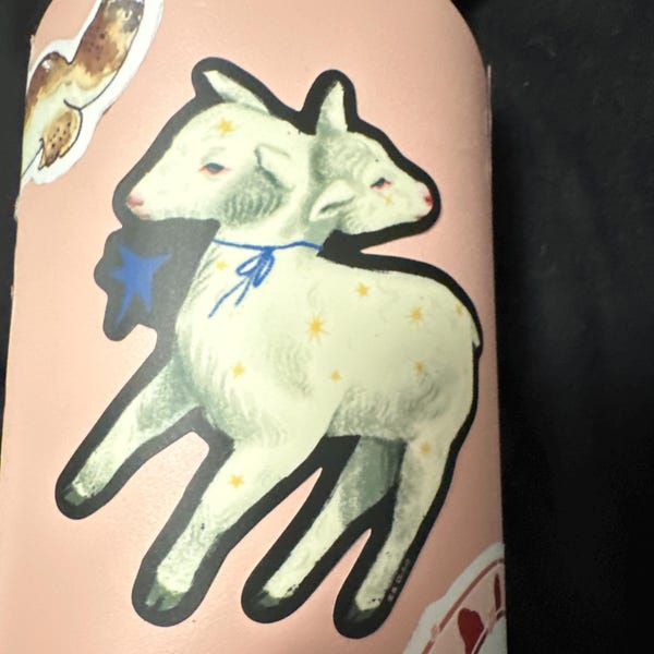 Two-headed Lamb Vinyl Sticker - Etsy