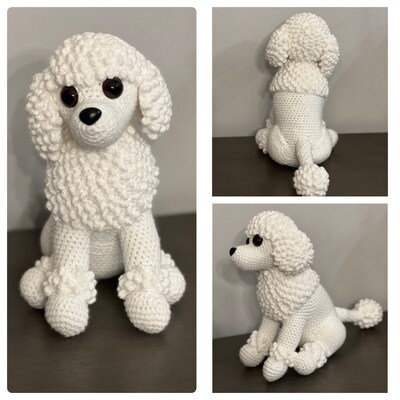 PATTERN english Only: Poodle Puppy Crochet Dog, Crochet Puppy, Crochet ...
