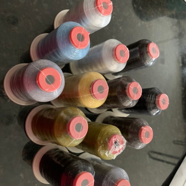 Polyester Machine Embroidery Thread 1000m Pink and Red Color - Etsy