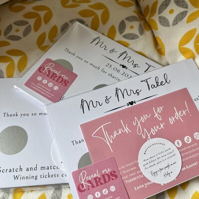 Wedding Scratch Card, Custom Scratch Card, Wedding Favours, Drink Token ...