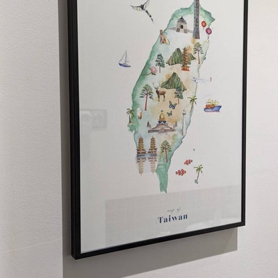 Taiwan Illustrated Map Printable, Wall Art Print, Nursery Decor ...