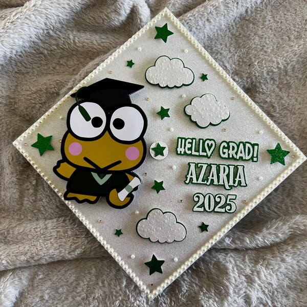 Custom Graduation Cap Cat, Hello Class of 2025, Custom Kitti Grad ...