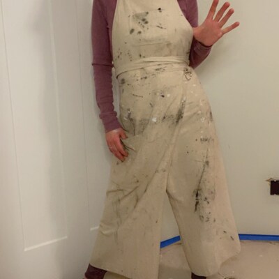 Natural Durable Cotton Canvas Pottery Apron Ceramic Apron Throwing ...