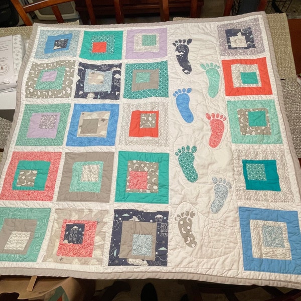 Small Steps Quilt Pattern – Beginner Friendly Unisex Baby Quilt - Etsy