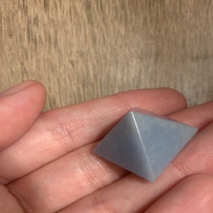 ANGELITE Natural Small Gemstone Crystal Pyramid 20-22 - Etsy