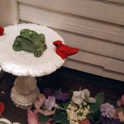 Dollhouse Miniature Cat1:12 Scale Cat Laying Downterrarium - Etsy