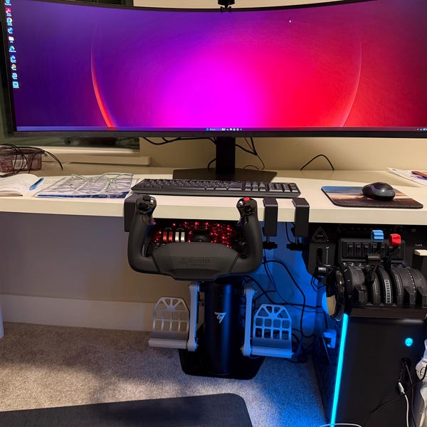 Honeycomb Alpha/bravo Flight Sim Under Desk Mount | 3D Printed - Etsy