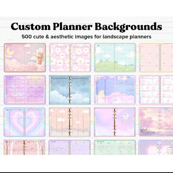 Custom Planner Backgrounds Collection for Happydownloads Landscape ...