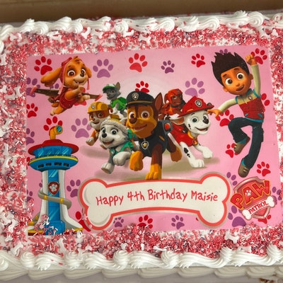 Chase, Marshall, Skye & Rocky, Paw Patrol Inspired Sprinkle Mixes. Cake ...