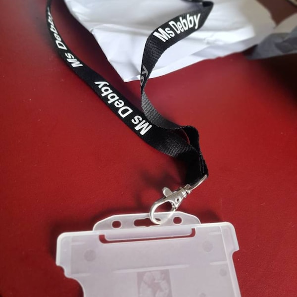 Personalised Lanyards Custom Printed Event Id Pass Badge Neck Strap Tag ...