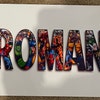 Personalised MARVEL NAME Word Art Custom Print Gift Keepsake Present ...