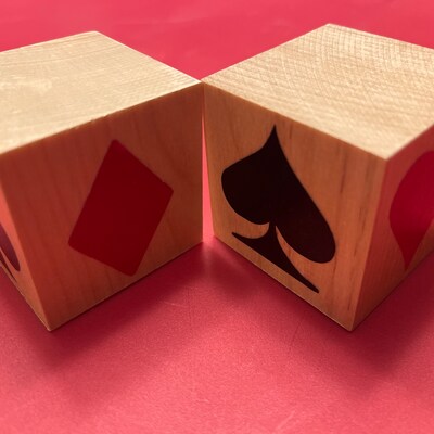 Natural Wood Euchre Trump Cube, what's Trump Cubes, Trump Marker, Trump ...