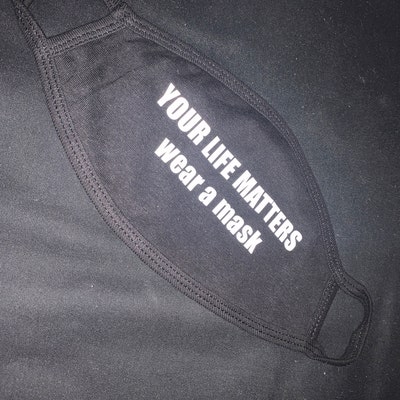 Custom Text Face Mask Personalized Face Mask Custom Face - Etsy