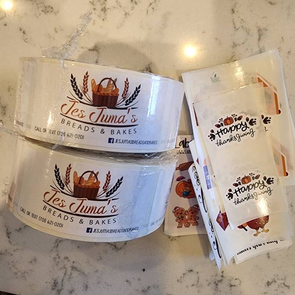 Custom Rectangle Labels, Personalized Logo Stickers - Etsy