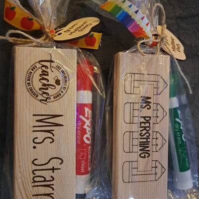 Teacher Gift Set: Personalized Whiteboard Eraser & Expo Marker Thank ...