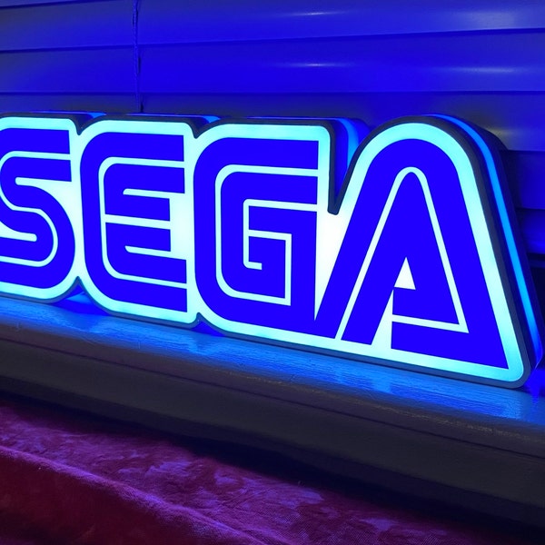 SEGA Sign for Gaming Room Decor | Sega CD, Sega Genesis, Sega Saturn ...
