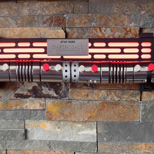 Lightsaber Offset Wall Mount Various Colors LED Wireless Motion ...