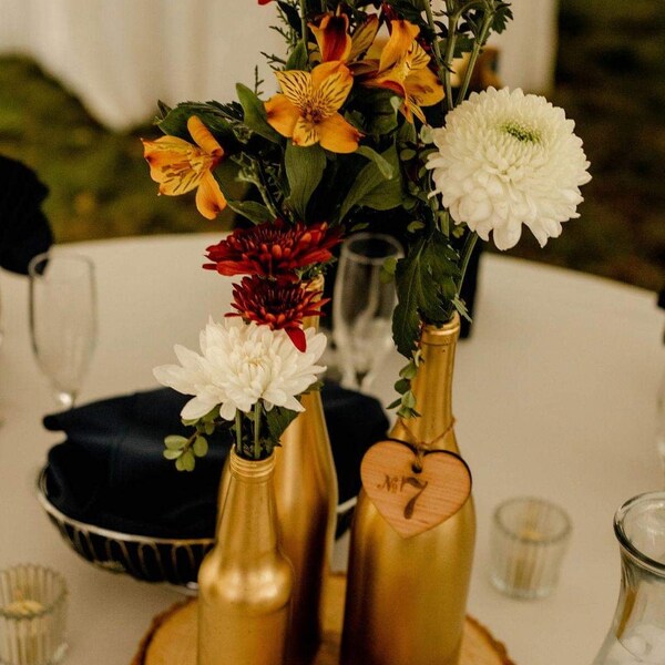 Rustic Wooden Table Number Tag // Farmhouse Style // Wedding Table ...