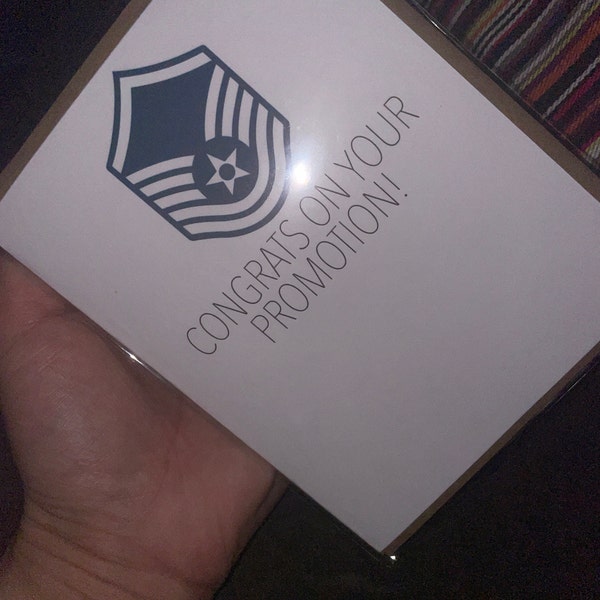 Air Force Promotion Card - Sergeant Airman Congrats Congratulations ...