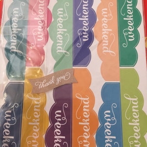 24 Checklist Stickers banner check list heart stickers fits | Etsy