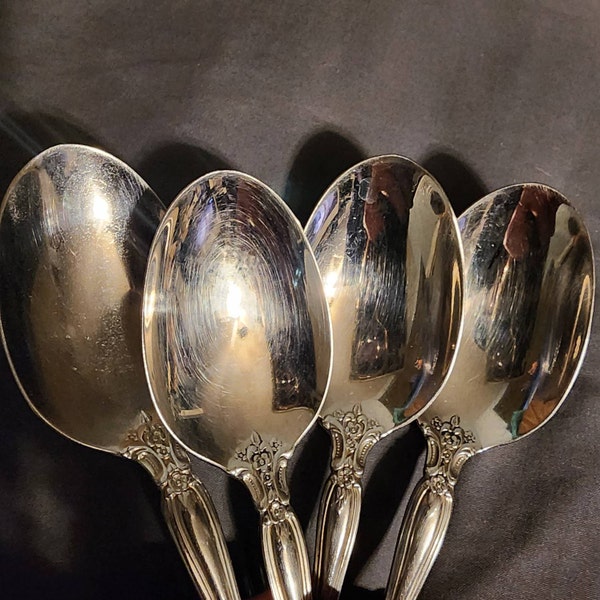 Oneida Camber Scroll Satin Stainless Flatware 4 Serving Hostess Set - Etsy