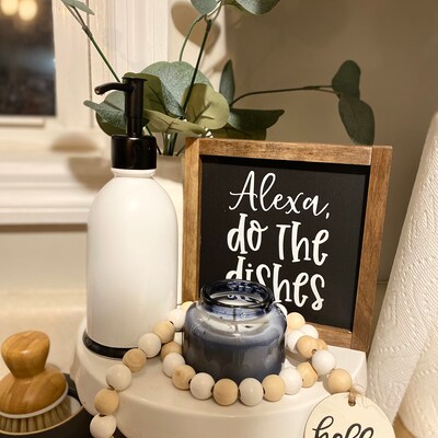 Alexa Cook Dinner Sign / Kitchen Sign / / Funny Sign / Kitchen Decor ...