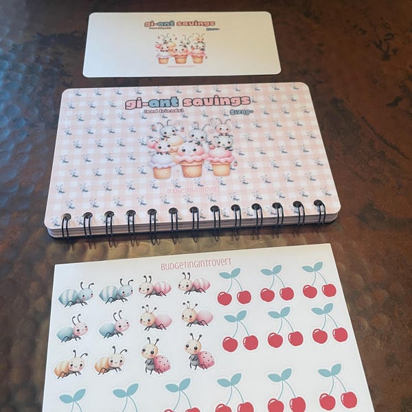 Cute & Fluffy Themed Savings Challenge Binder | Cash Stuffing - Etsy