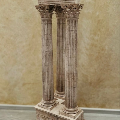 Ancient Columns Set Architecture Model Handmade Home Decor Greek ...