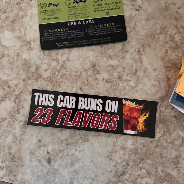 TRAF - Now Read It Backwards Bumper Sticker or Magnet | Funny Sticker ...