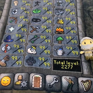 Custom Osrs Plush Blanket Runescape World Map Soft Cozy - Etsy