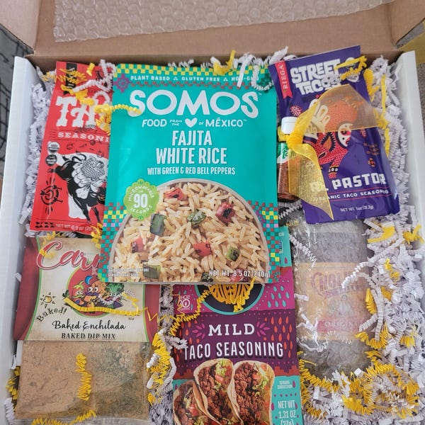 Deluxe Taco Night Gift Box, Dinner Basket, Taco Gift Box, Gift for ...