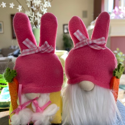 7 Mini Gnome Easter Carrot Couple - Etsy