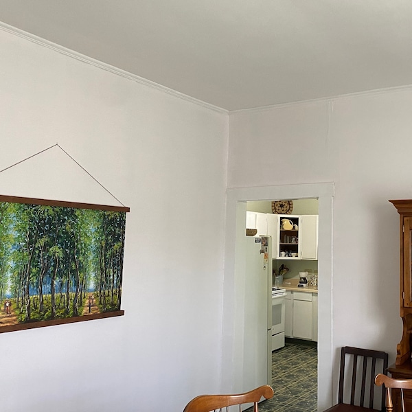 Standard Size Map Hanger Frames for Watercolor World Map - Magnetic ...