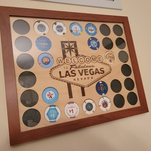 Poker Chip Frame Display Insert Only Living the Dream Fits 36 - Etsy