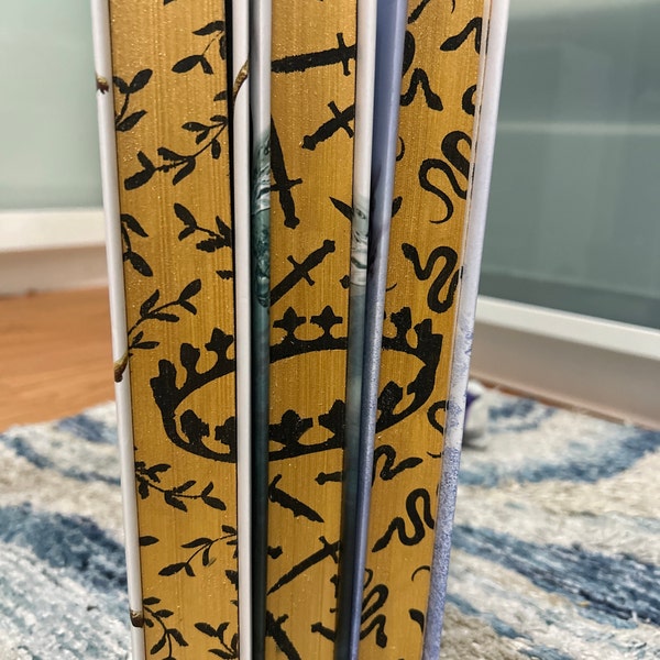 Lightlark Series Sprayed and Stenciled Edges - Etsy