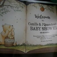 Classic Winnie the Pooh Late Night Diapers Sign, Editable Party Table ...