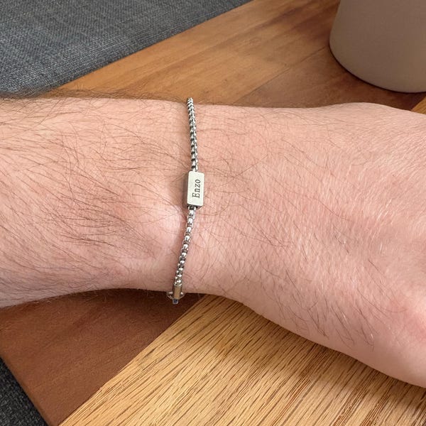 Daddy Bracelet, Custom Dad Bracelet With Kids Name, Family Name ...