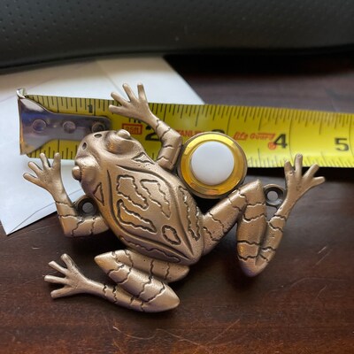 Frog Doorbell in Bronze - Etsy