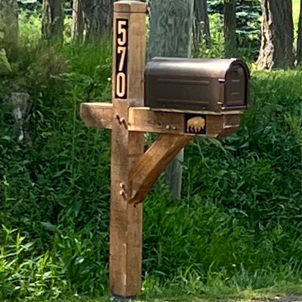 Mailbox Post Custom Handmade Timber Frame Country Double Stack Two ...